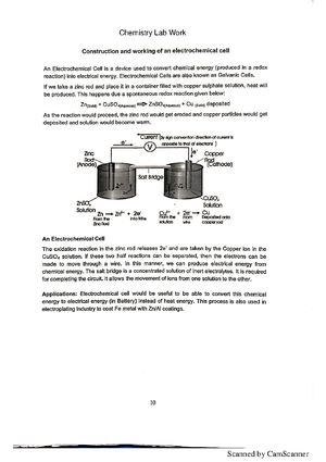 Chemistry LAB 1 - CH 1220 - Studocu