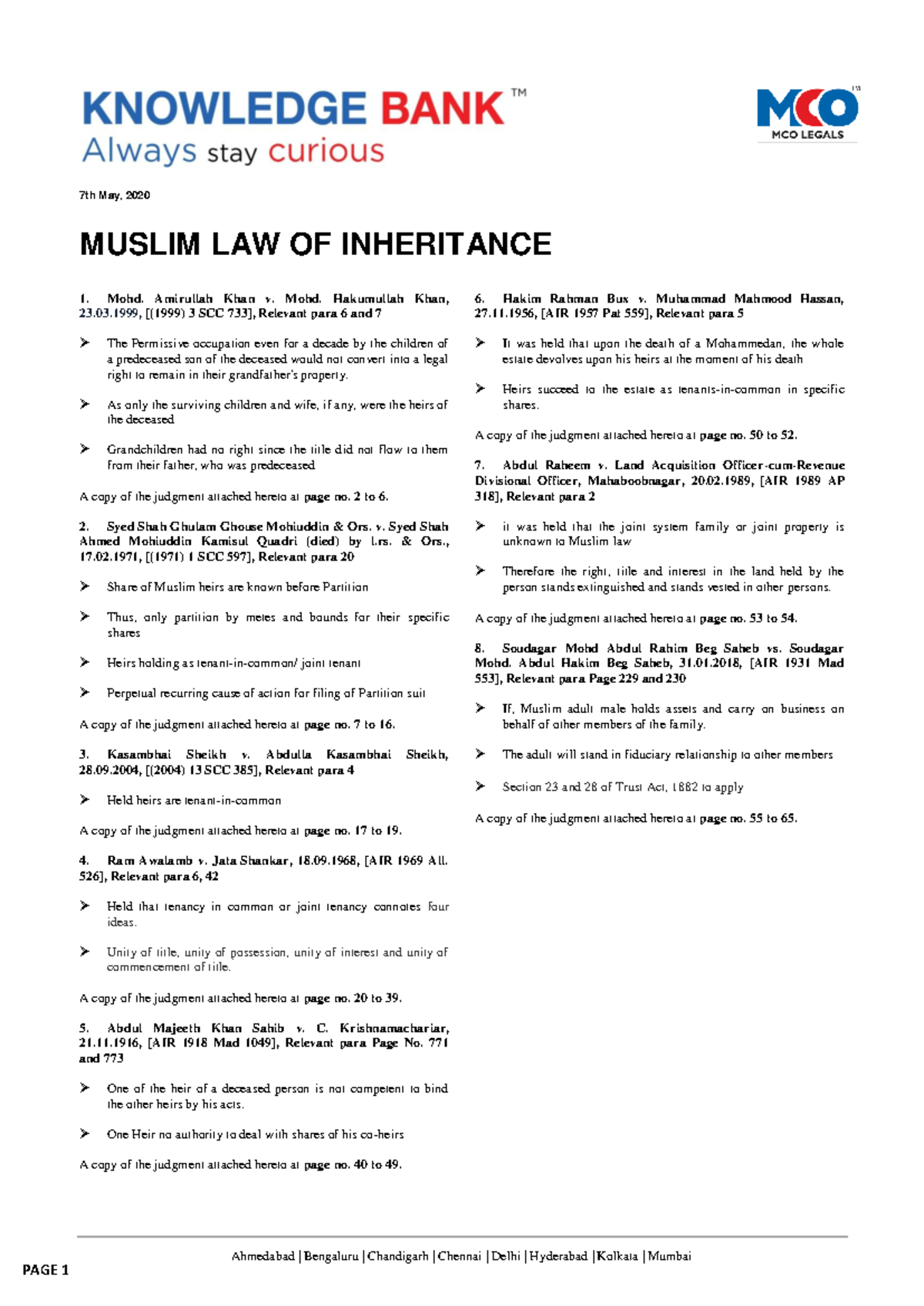 Muslim-Law-of-Inheritance - Ahmedabad | Bengaluru | Chandigarh ...