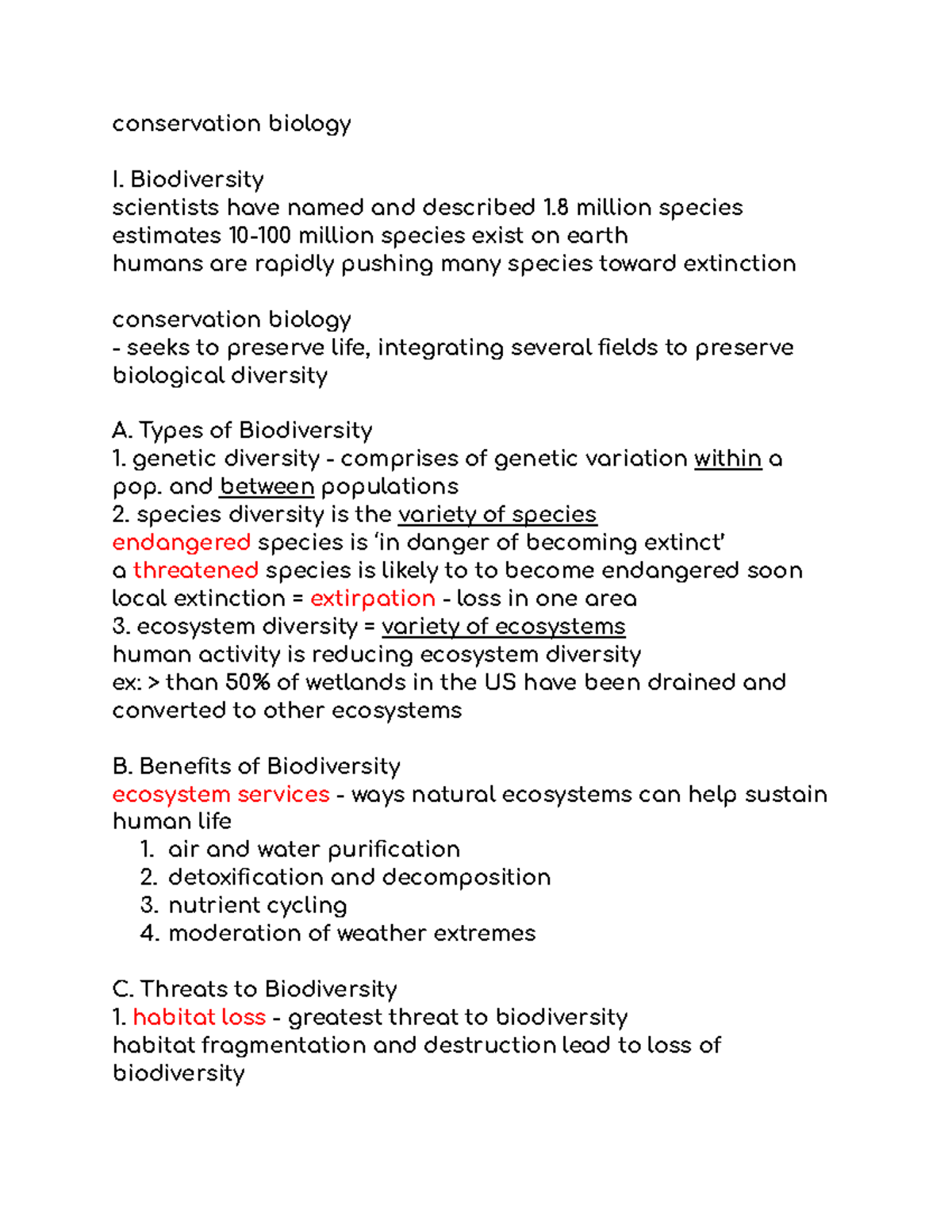 Conservation Biology
