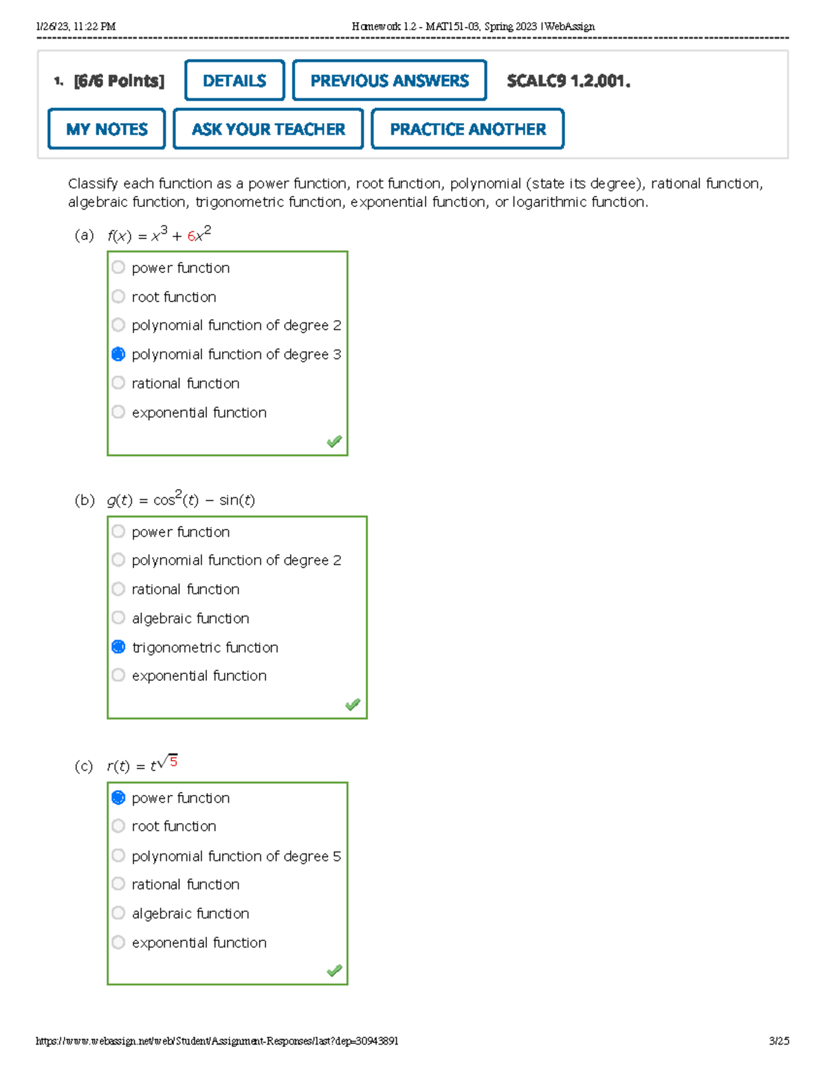 Homework 1 - Calculus - 1/26/23, 11:22 PM Homework 1 - MAT151-03 ...