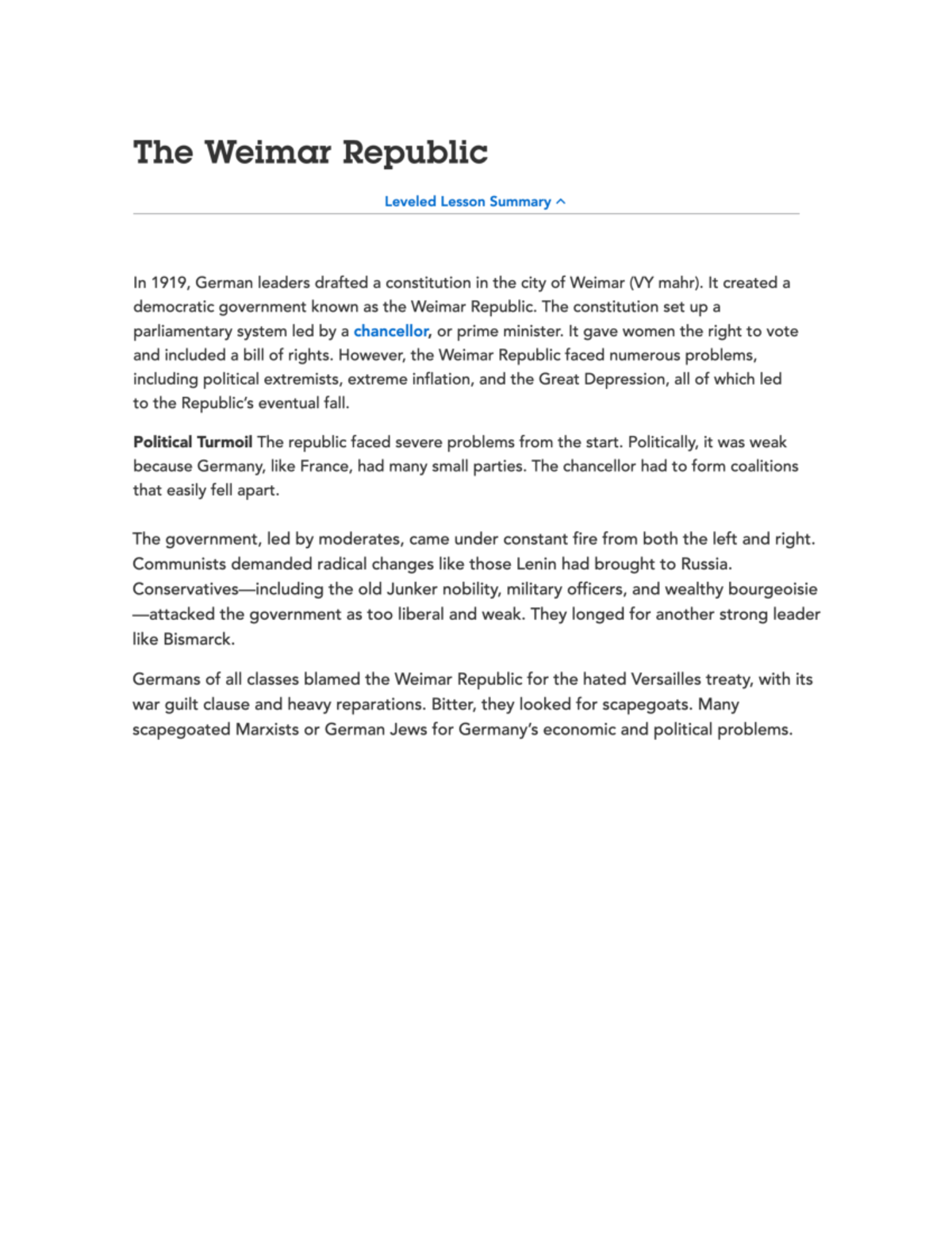 The weimar republic - History - World History - Studocu The weimar republic - History - World History - Studocu