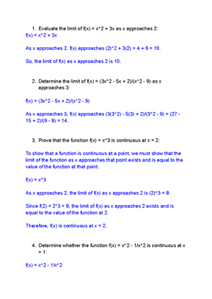 Algebraic expressions 2, Equations - MATH 105 - Studocu