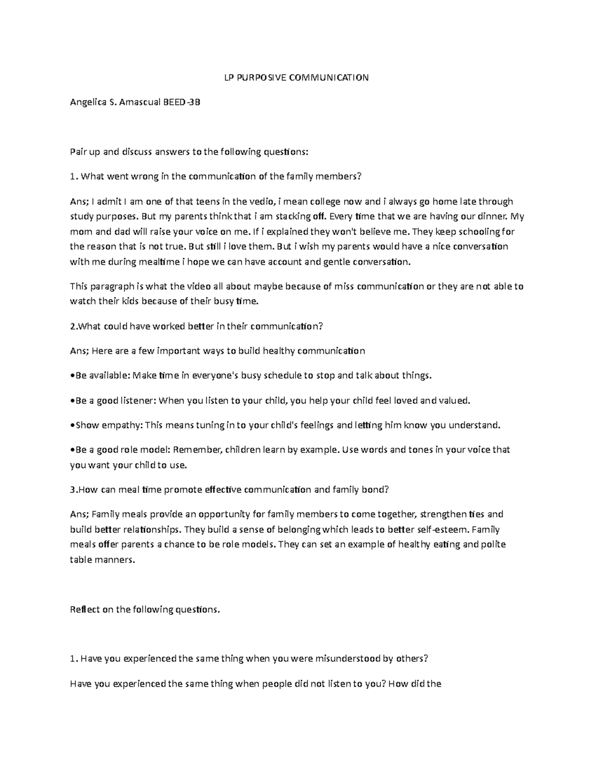 Tadioslp - Nonr - LP PURPOSIVE COMMUNICATION Angelica S. Amascual BEED ...