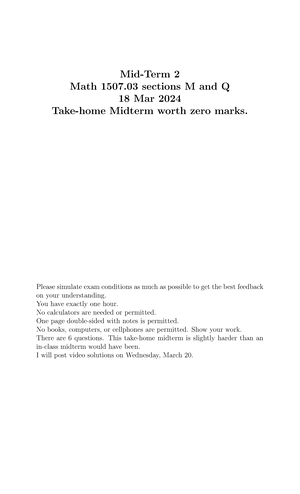 Final Exam Questions Shortform - MATH 1506 Final Exam: Sunday, May 26th ...