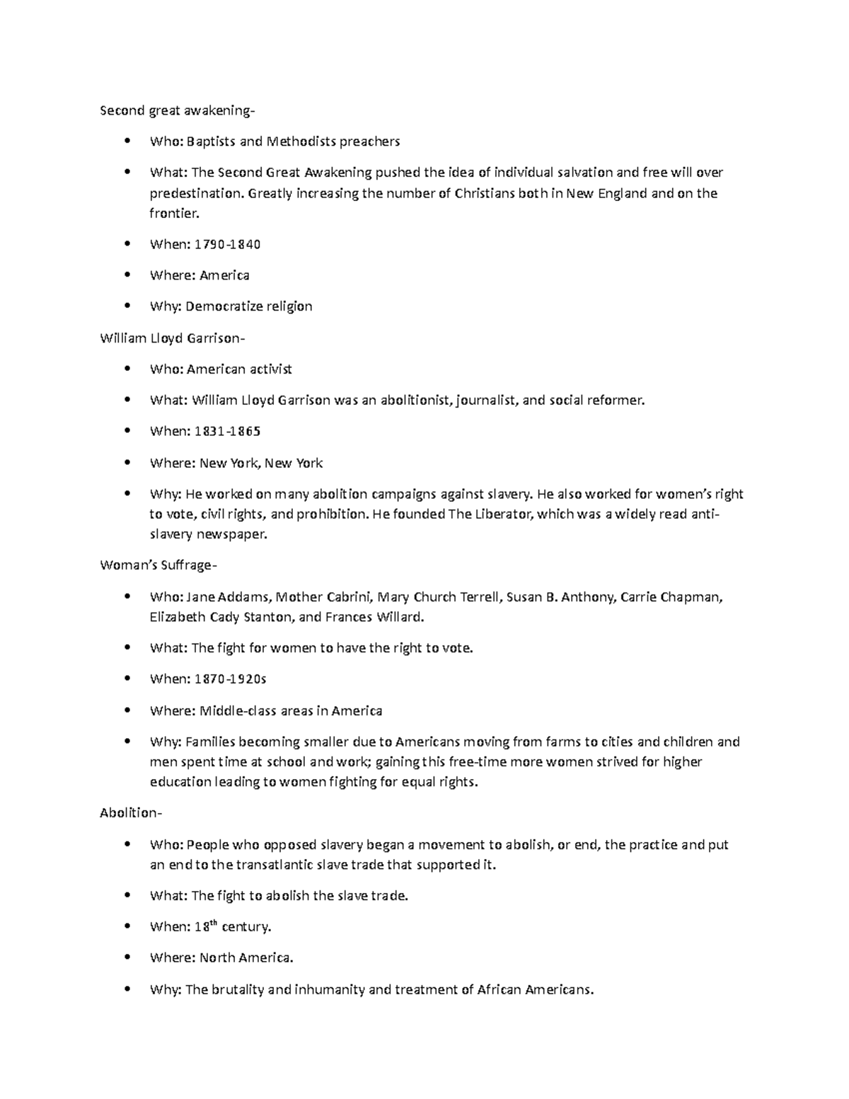 Five ID's - FIVE IDs EXTRA CREDIT - Second great awakening- Who ...