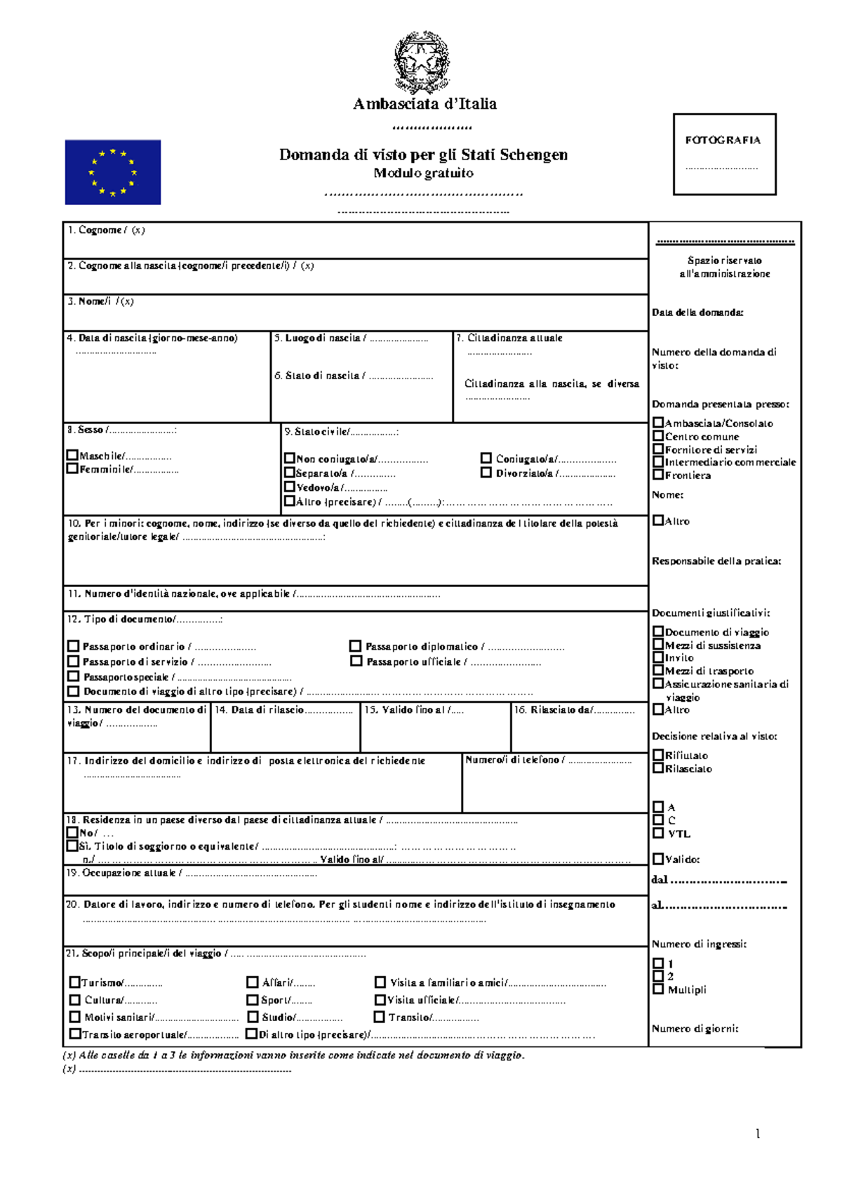 Italian - Idiomas - 1 Cognome / (x ...