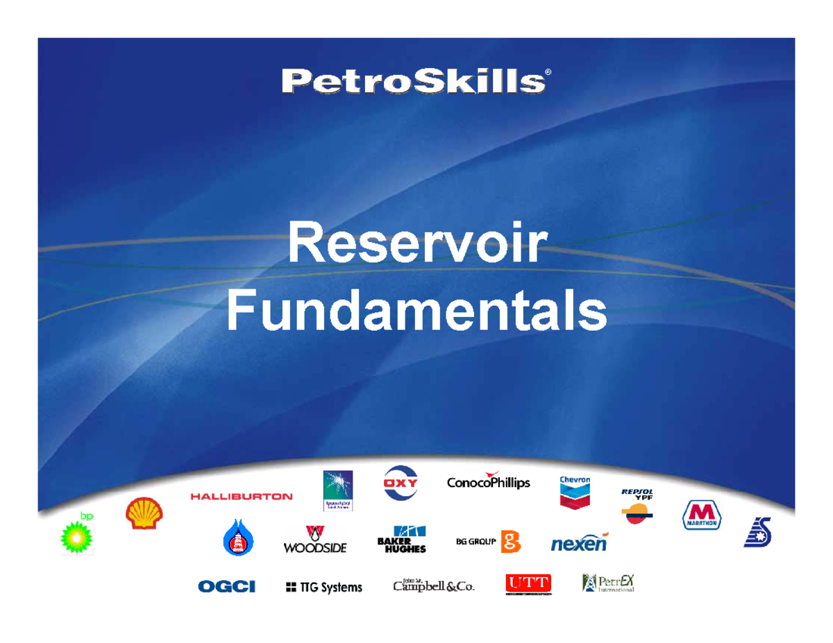 (44) Reservoir Fundamentals - ® ReservoirReservoir ...