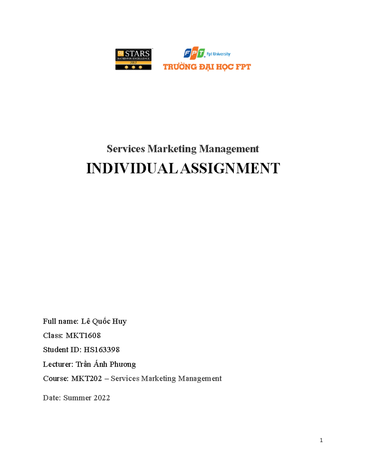 Services-Marketing-Management - Services Marketing Management ...