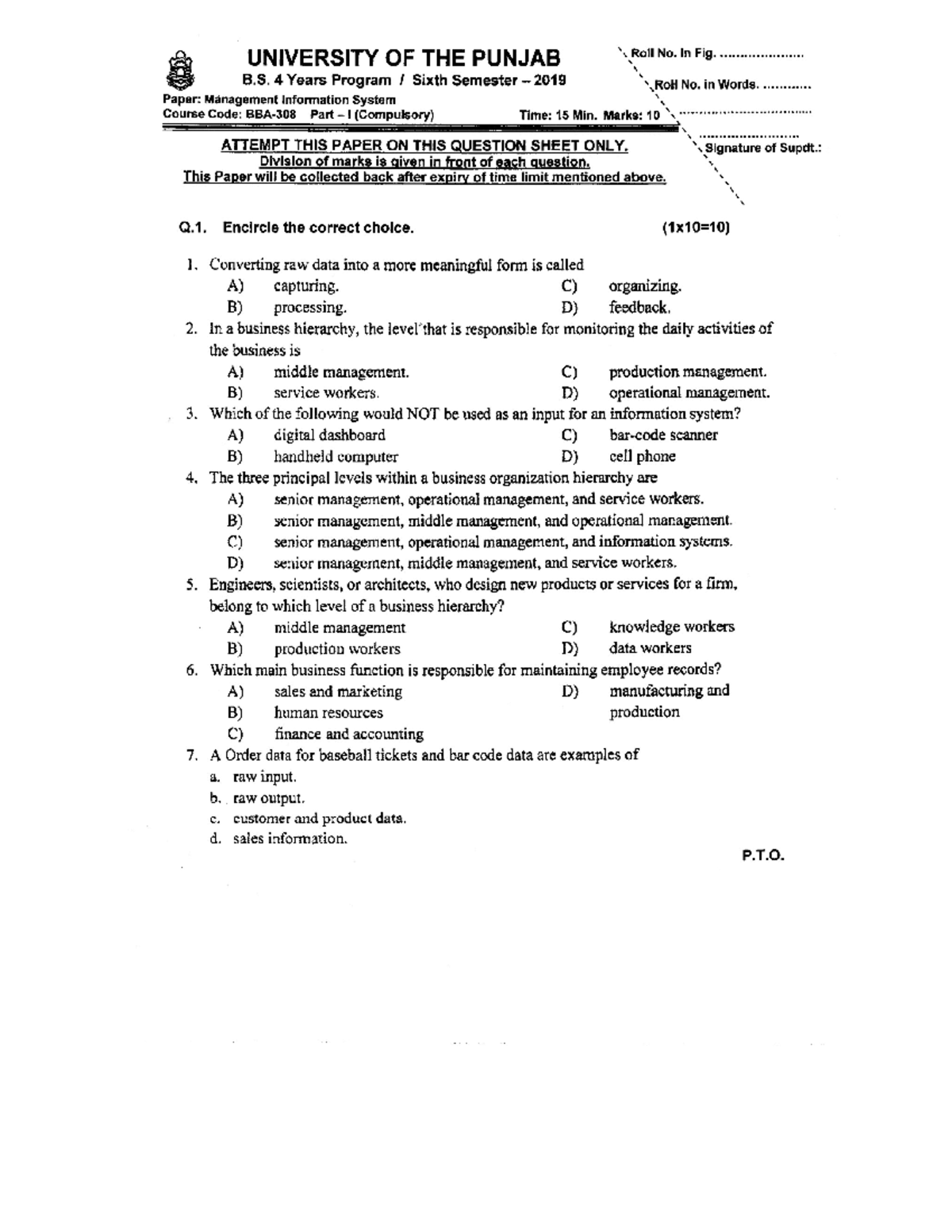 P2019 BBA-308 - Lecture notes 4 - Business Operation Management - Studocu