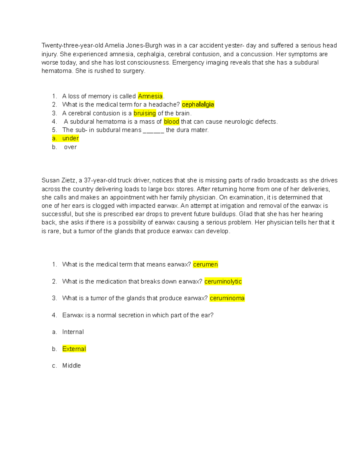 Lab Case studies- Week 5 Grace Tolliver - Twenty-three-year-old Amelia ...