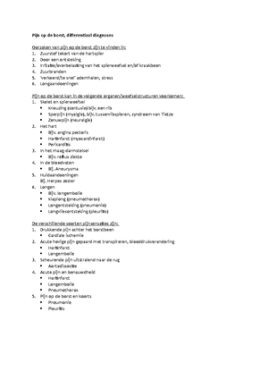 Leerboek anamnese samenvatting - Leerboek anamnese Hoofdklacht ...