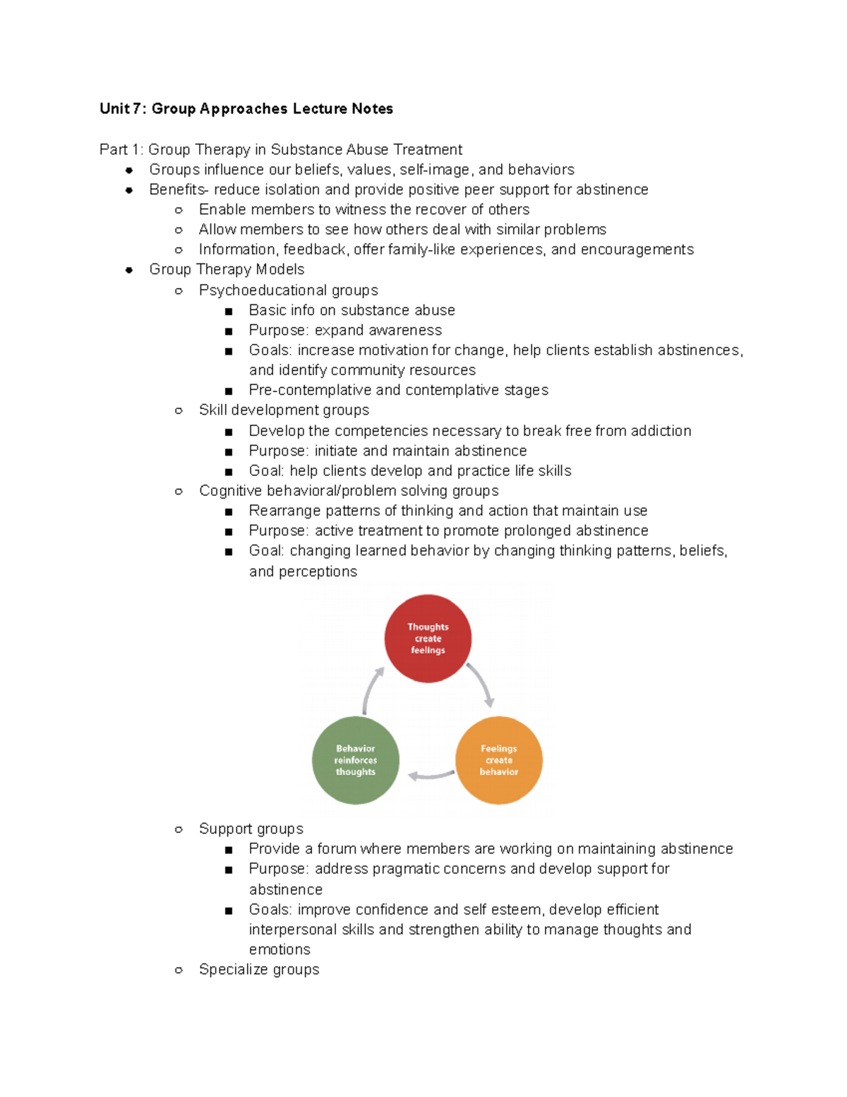 Unit 7 Group Approaches - Unit 7: Group Approaches Lecture Notes Part 1 ...