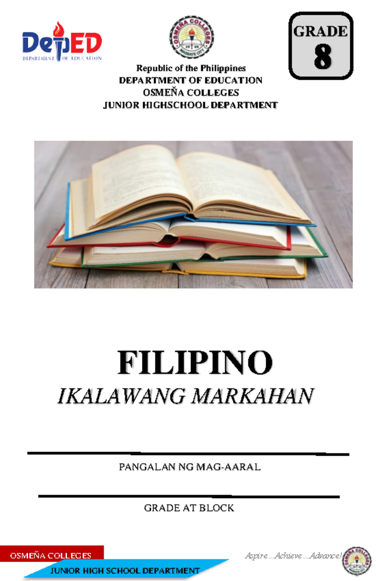 Q2 Filipino-8- Module - MM DUMAGAS - OSMEÑA COLLEGES Aspire...Achieve ...