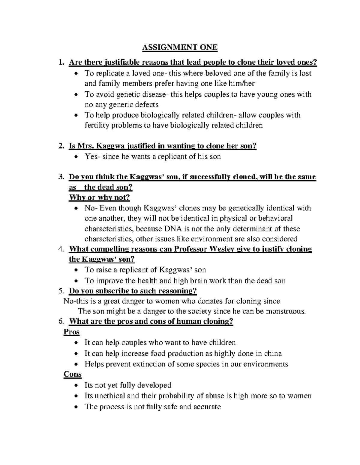 Assignment PROF IN IT - ASSIGNMENT ONE Are there justifiable reasons ...