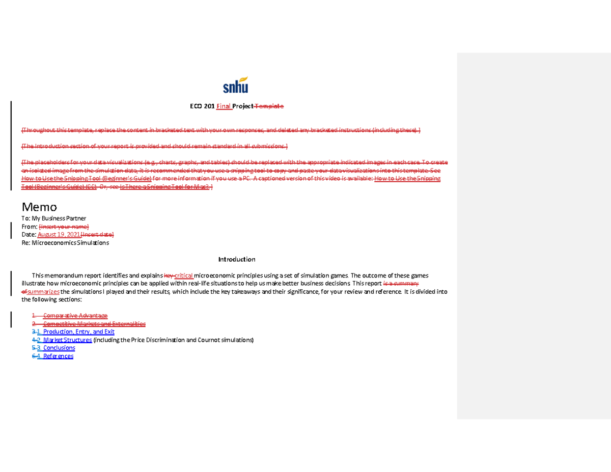 8-1 Project Final Submission -Revised - ECO201 - SNHU - Studocu