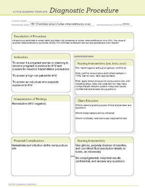 Diagnostic form - GBS - ACTIVE LEARNING TEMPLATES Diagnostic Procedure ...