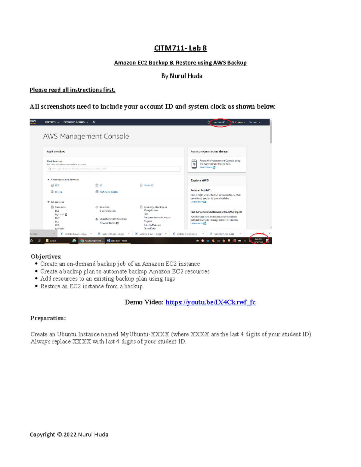 Lab8 Amazon Ec2 Backup And Restore Using Aws Backup Citm711 Lab 8 Amazon Ec2 Backup And Restore 5834