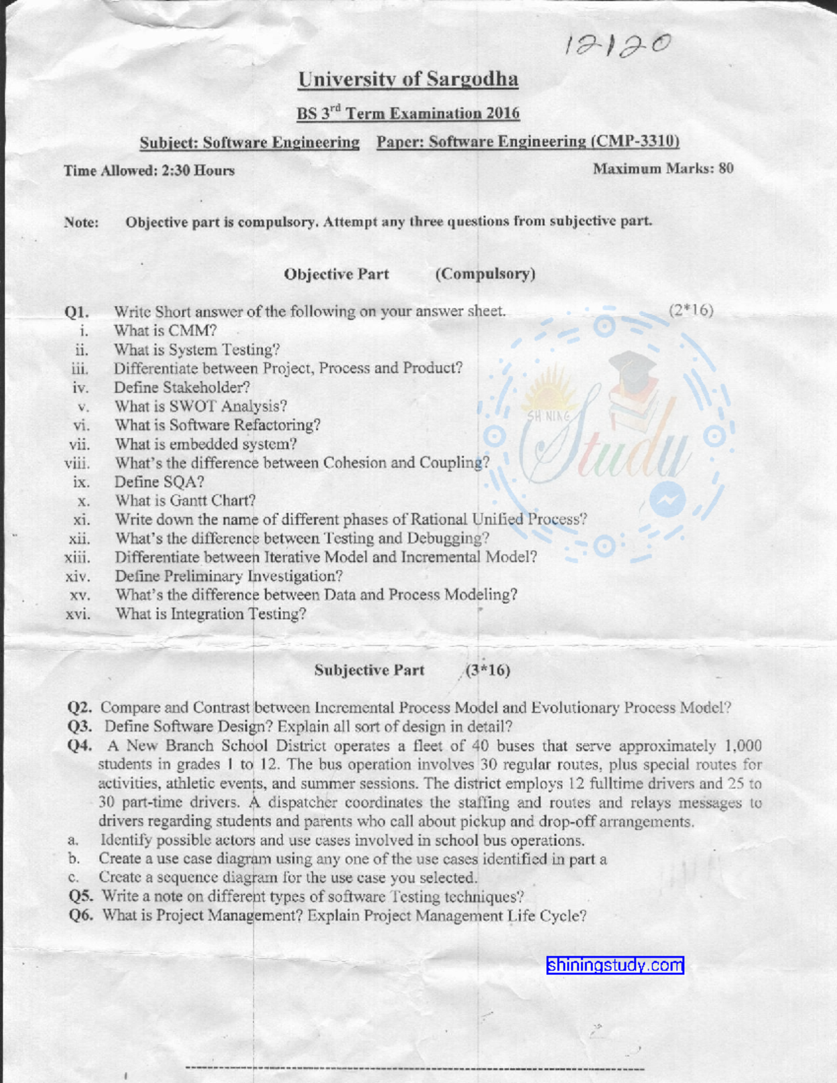 Soft Ware-Engg-1 - Good - MSc Mathematics Syllabubs UoS - Studocu