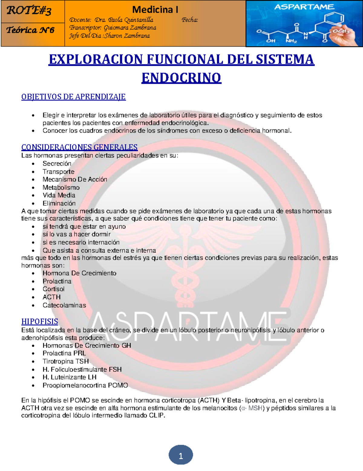 ASP MI R3 T6 - semiologia osteoarticular - ####### Docente: Dra. Paola ...