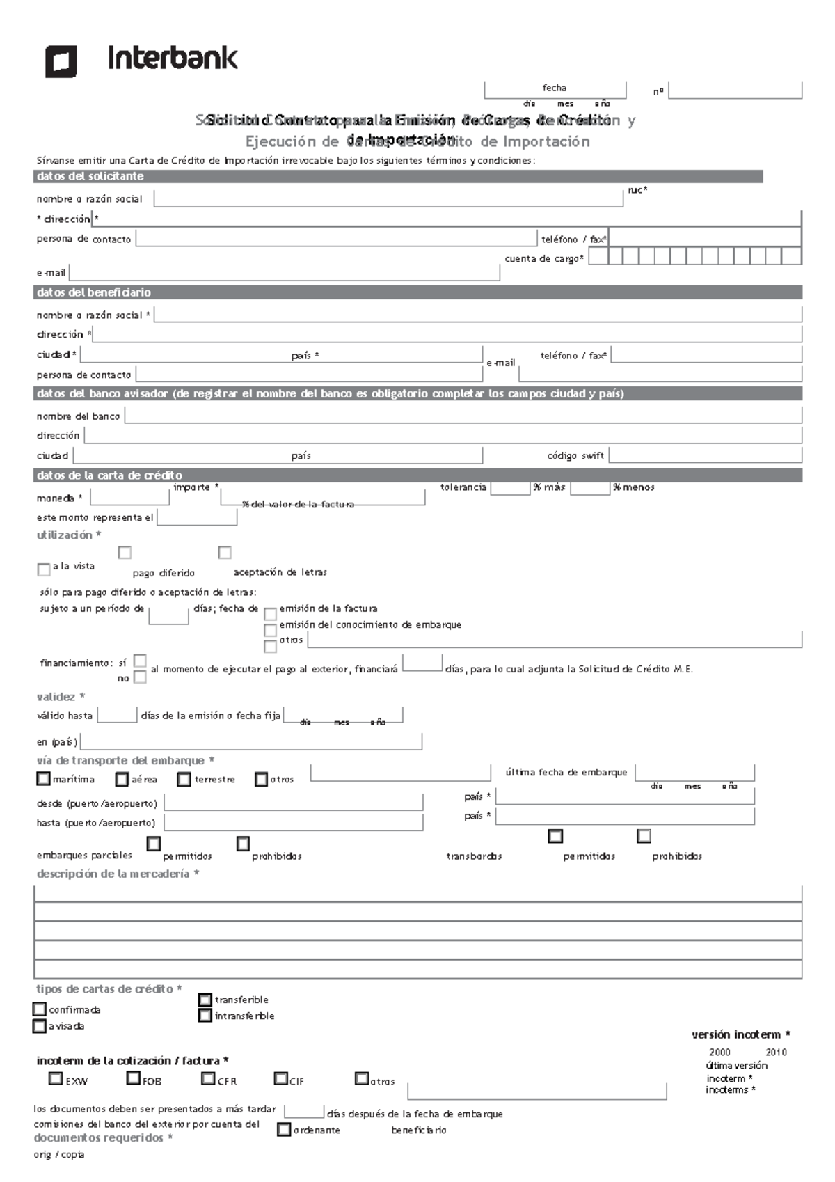 FDO-1407 - COMO LLENAR UN FORMATO - fecha nº día mes año Solicitud ...
