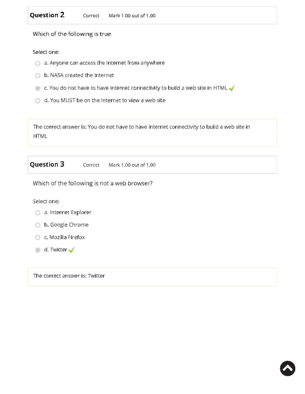 Web programming-self quiz1 - CS 2205 - UoPeople - Studocu
