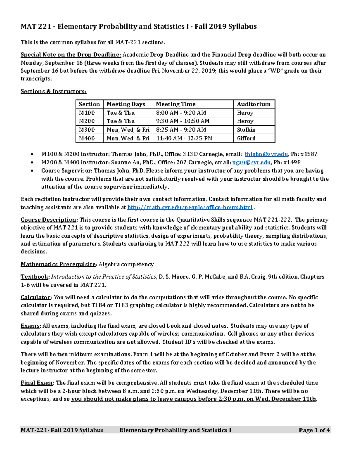 MAT 221 (all sections) - syllabus sdsad sad asd sa dsa dr dewf sdf sdf ...