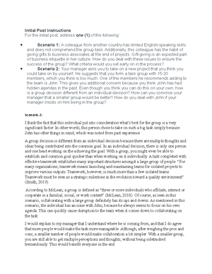 Initial Post Instructions - With any audience comes an age range ...