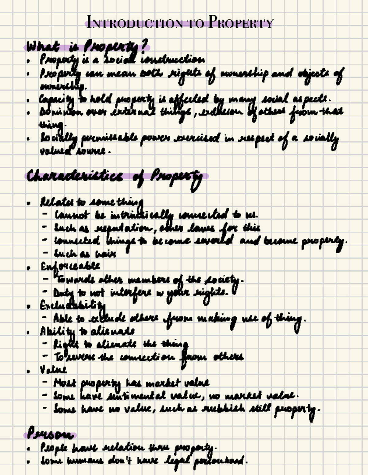 Introduction to property - INTRODUCTION TO PROPERTY What is Property ...