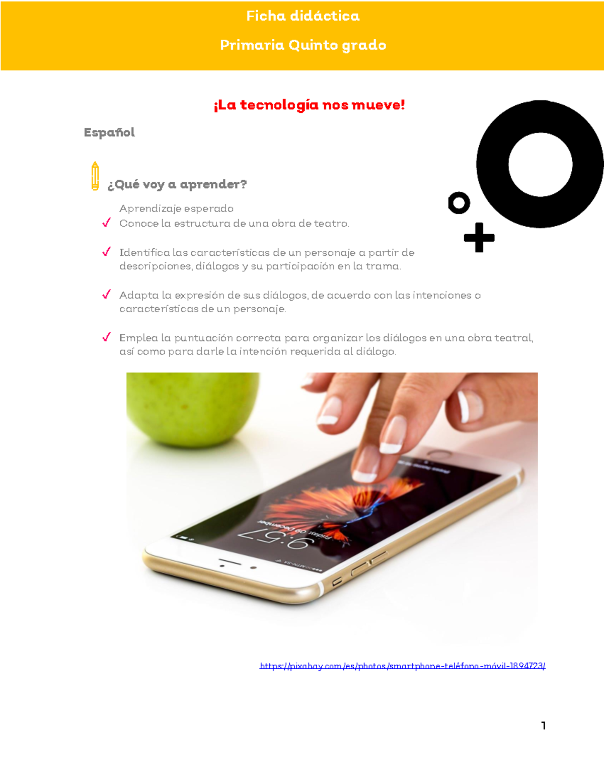 5to Primaria Abril - EDUCACION - Primaria Quinto grado ¡La tecnología ...
