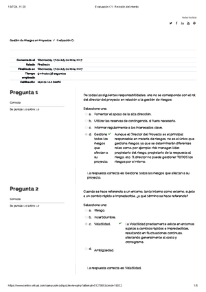 Caso practico unidad 3 Gestion de riesgos en proyectos - Caso práctico unidad 3 Cristian ...