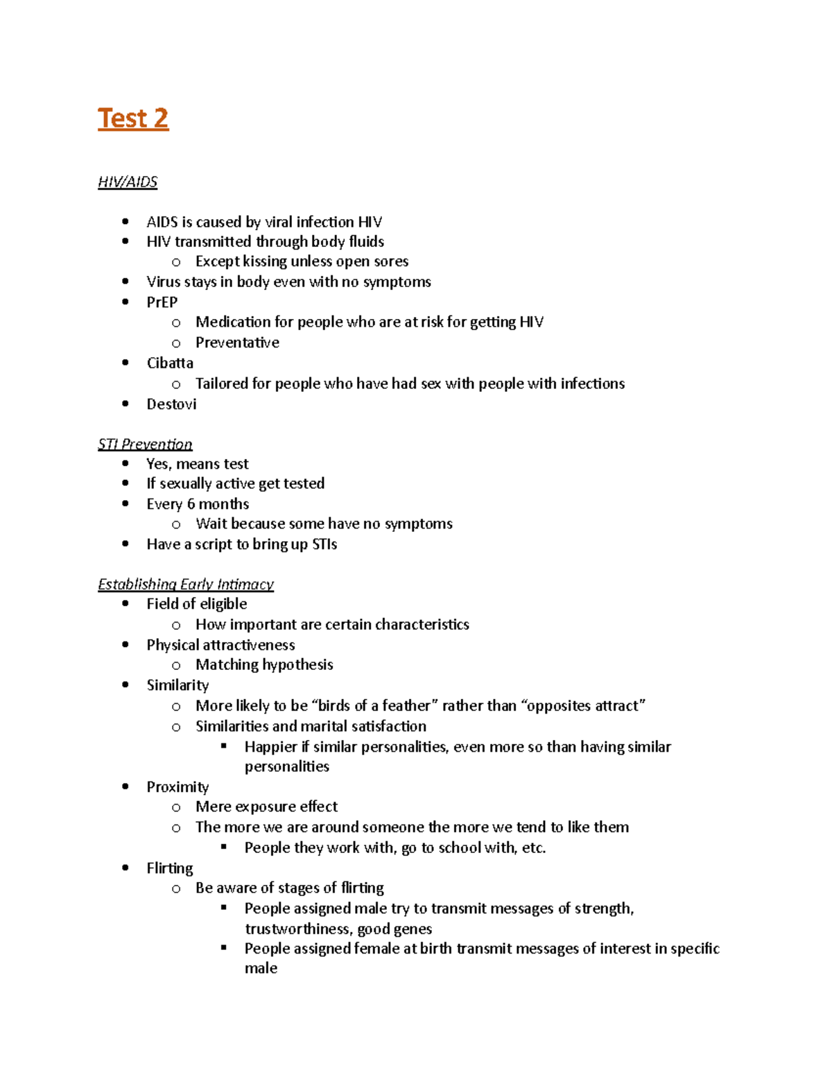 Test 2 study guide - Test 2 HIV/AIDS AIDS is caused by viral infection ...