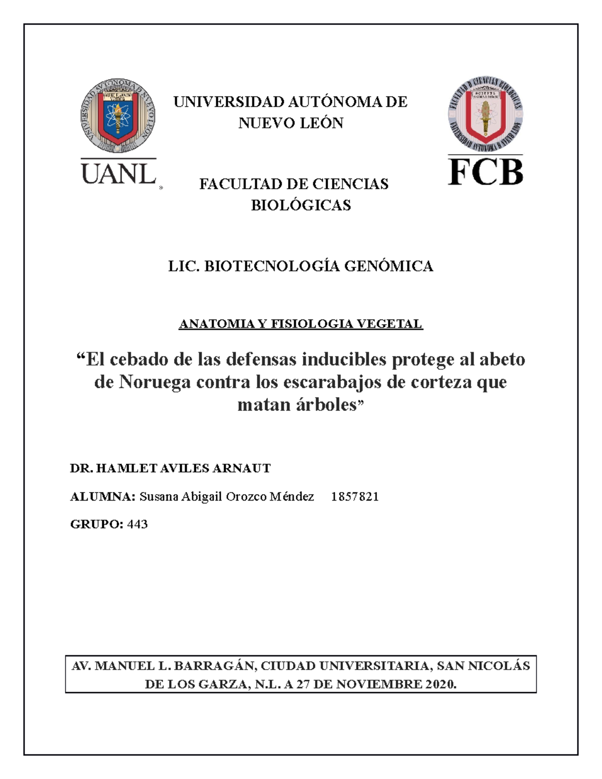 Evidencia 6-Anatomia y Fisiologia Vegetal - UNIVERSIDAD AUTÓNOMA DE ...