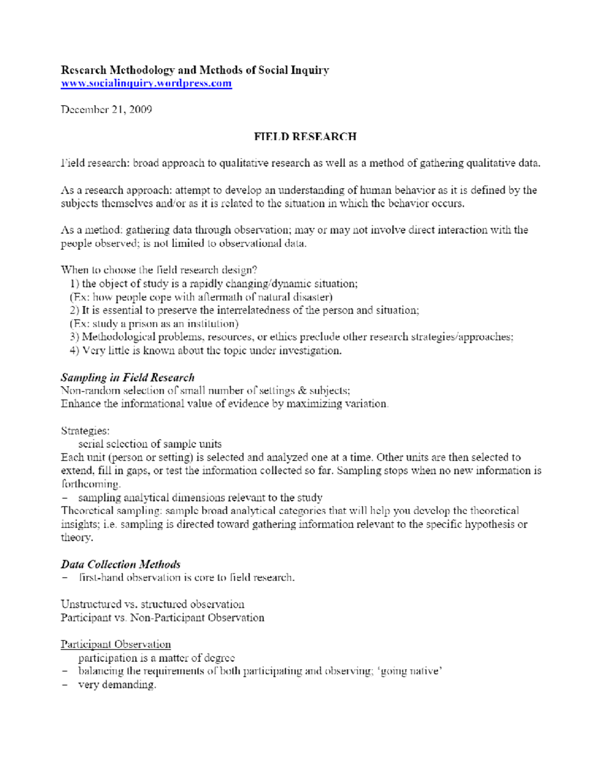 Research Methodology and Methods of Social - RM-01SOM-Mar - Studocu