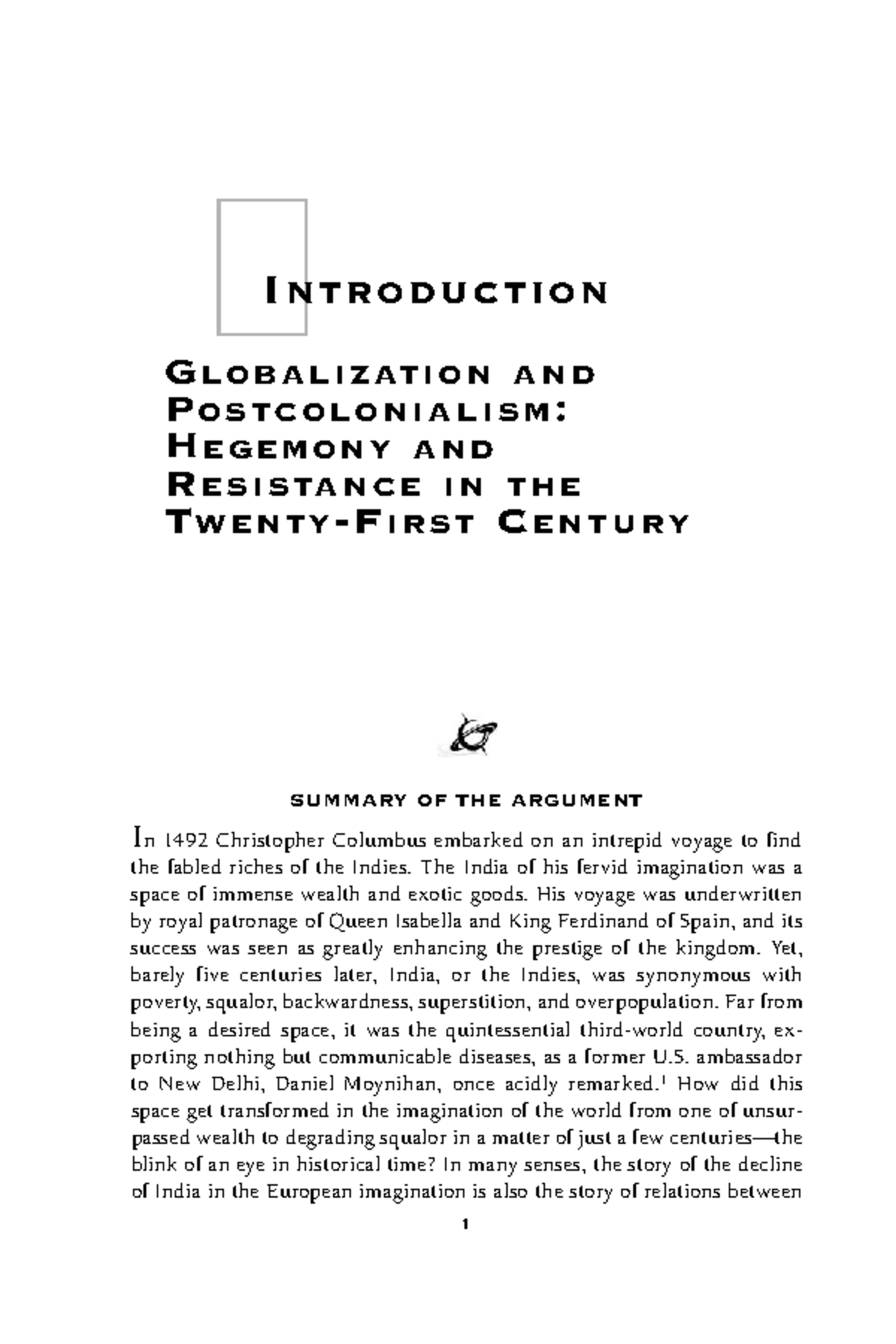 Krishna, S. (2008 ). Globalization and Postcolonialism Hegemony and Resistance in the Twenty ...