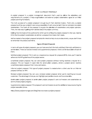 WHAT IS A Request FOR Proposal - WHAT IS A REQUEST FOR PROPOSAL (RFP ...