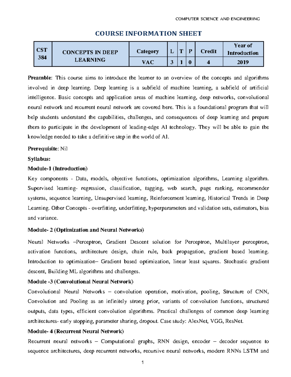 CIS CST384 - Third year course - COMPUTER SCIENCE AND ENGINEERING 1 ...