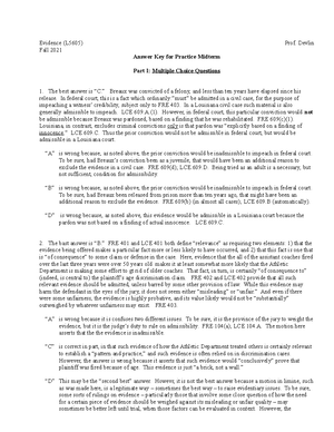 Character Evidence Flow Chart - LAW 5605 - Studocu