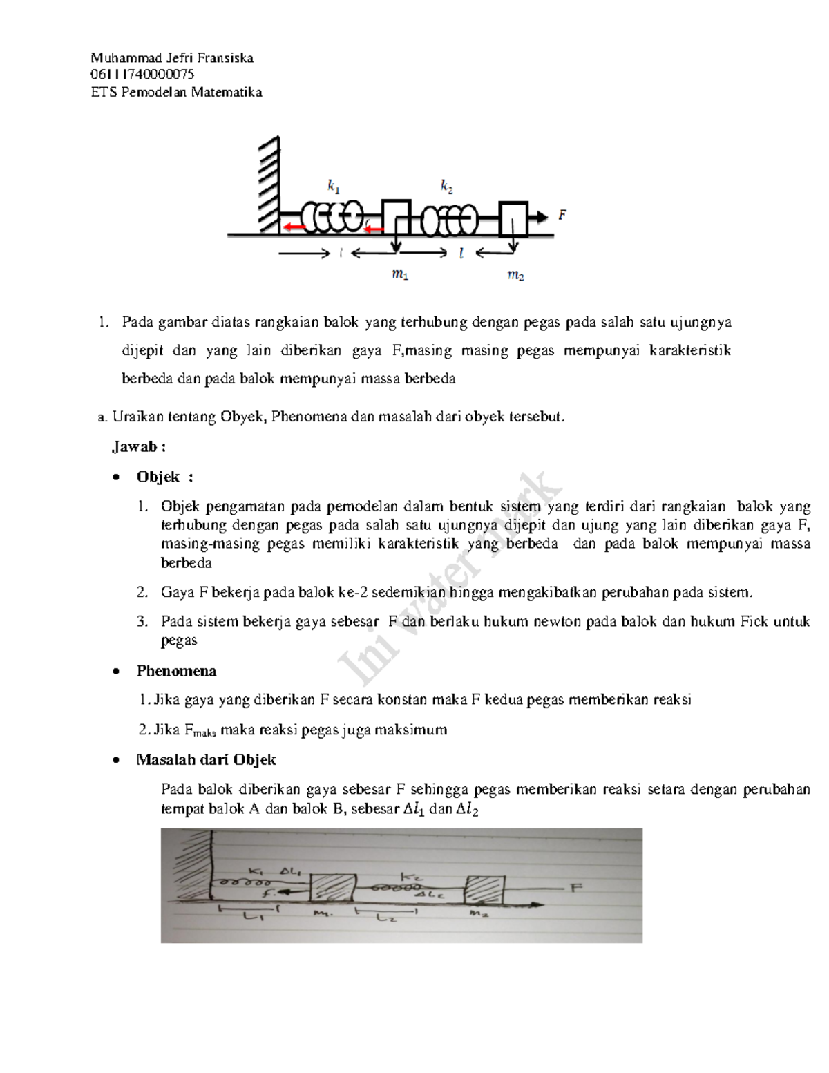ETS GASAL 2020 Pemodelan Matematika - Muhammad Jefri Fransiska ...