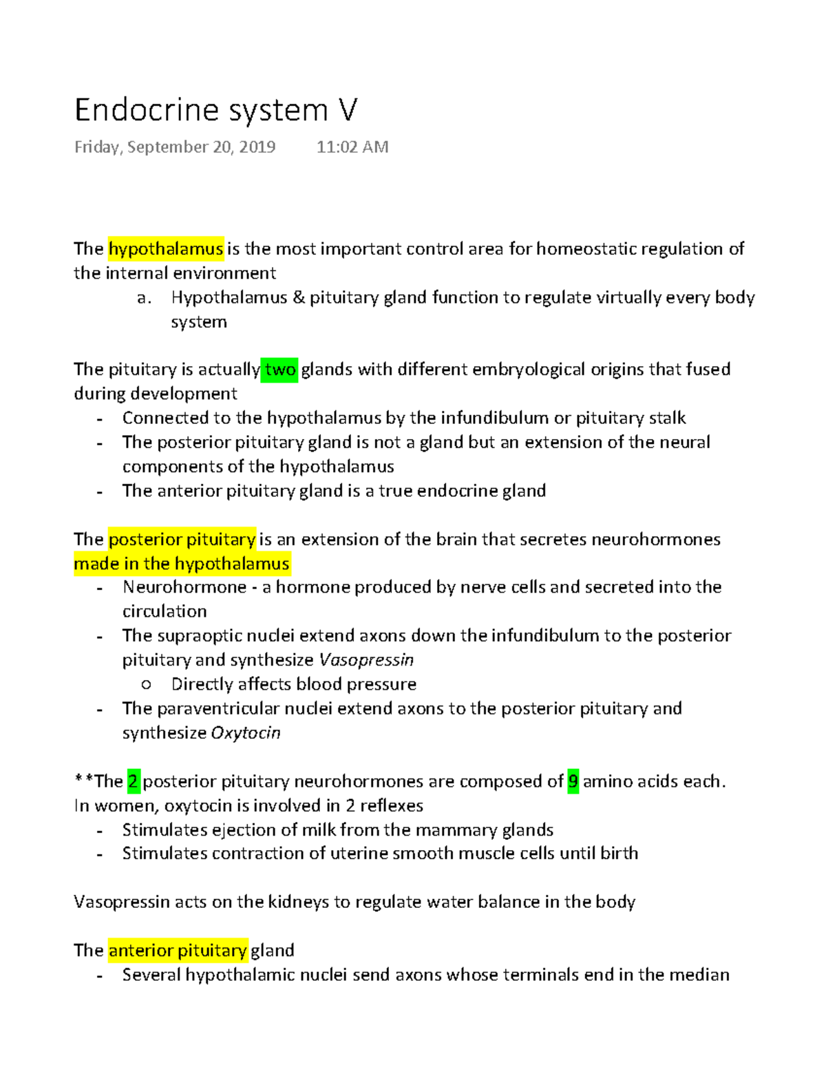 Endocrine system V - Instructor: Iain Shepherd - Warning: TT: undefined function: 32 The - Studocu