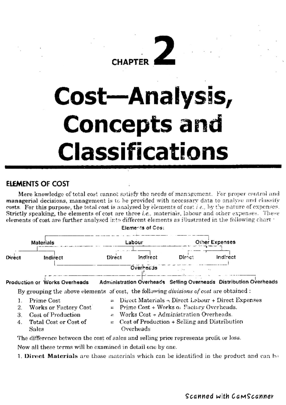 Cost analysis - Notes given by the professor. - Engineering/Economics ...