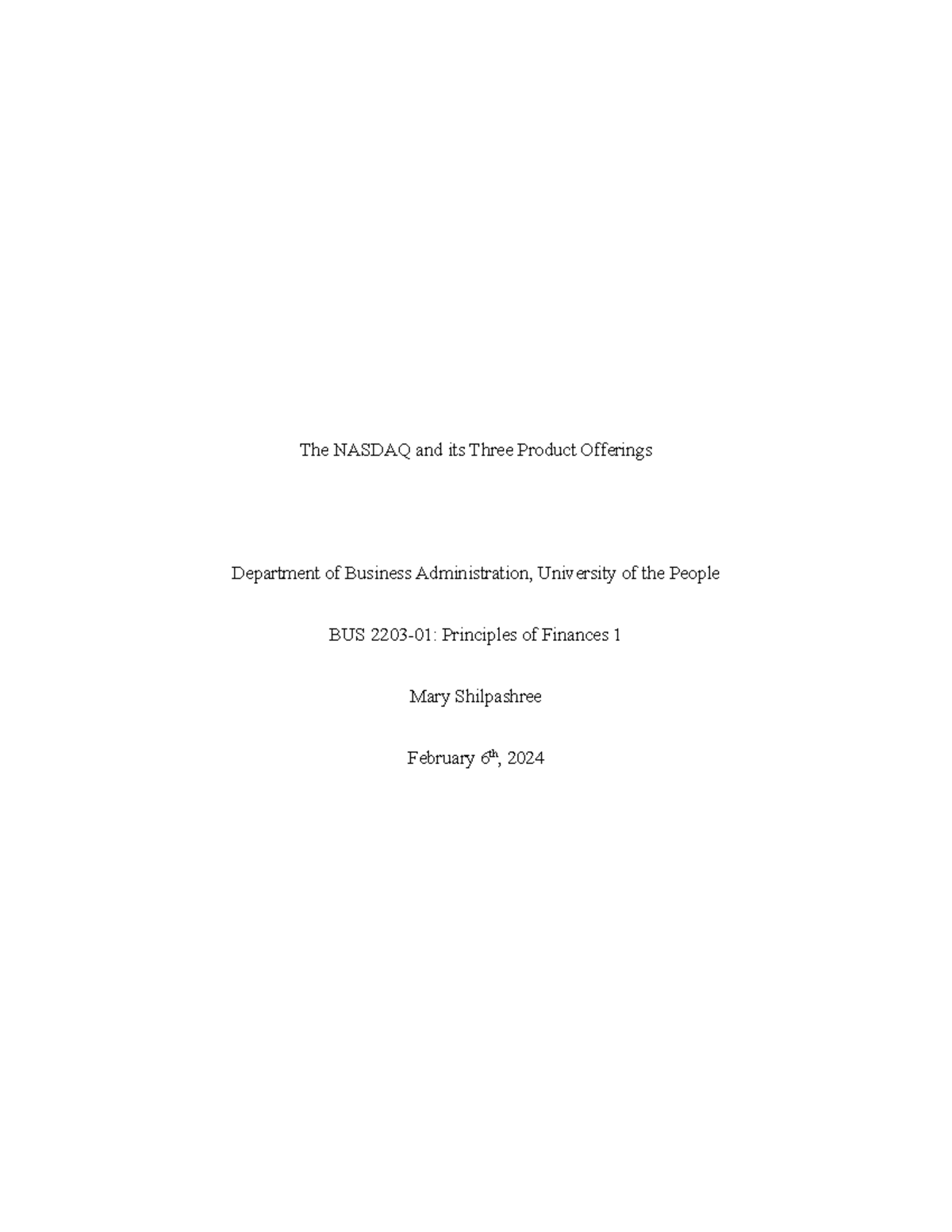 The Nasdaq and its Product Offerings - The NASDAQ and its Three Product ...