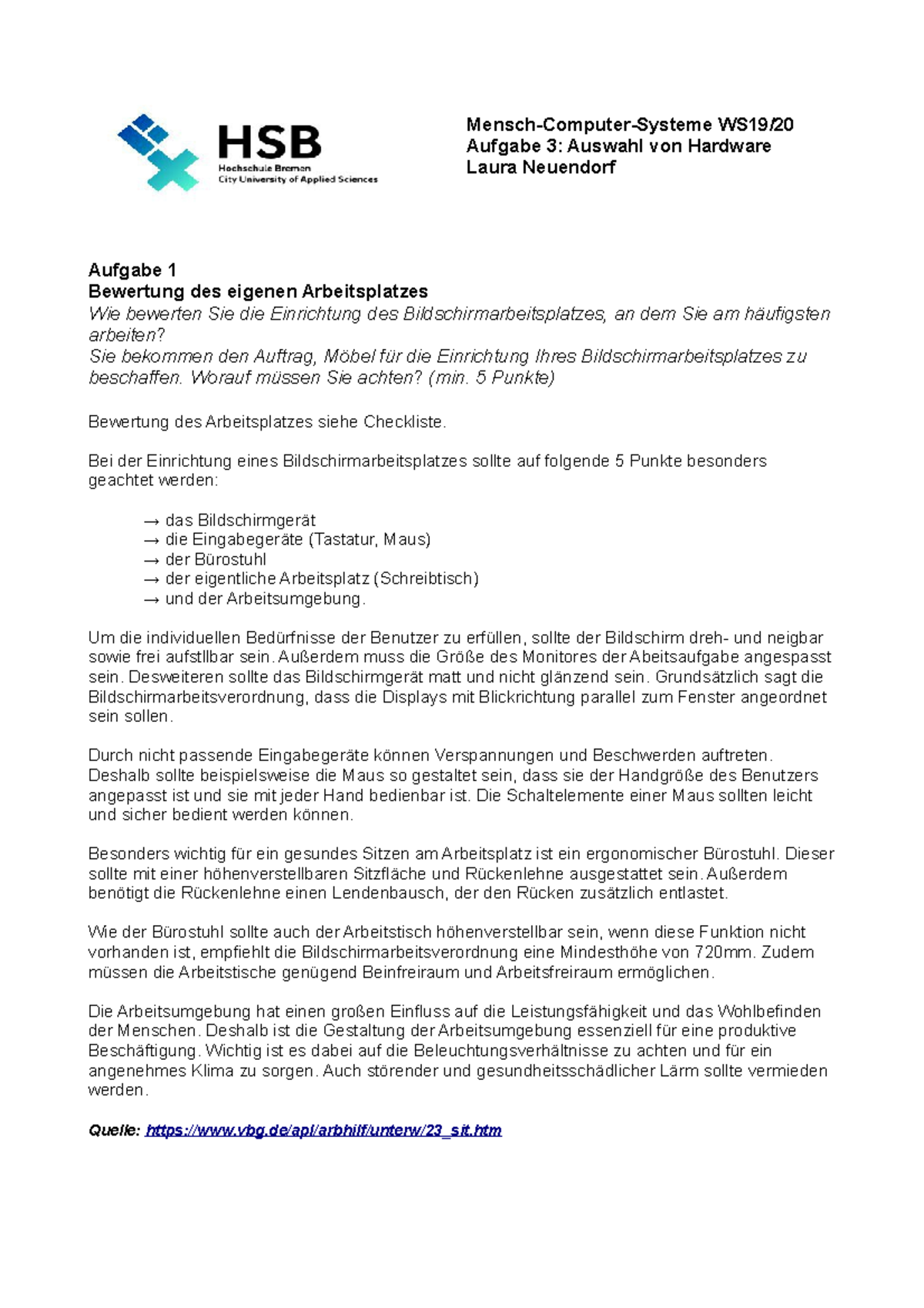 Lösung Aufgabe 3 HCI - Mensch-Computer-Systeme WS19/ Aufgabe 3: Auswahl ...