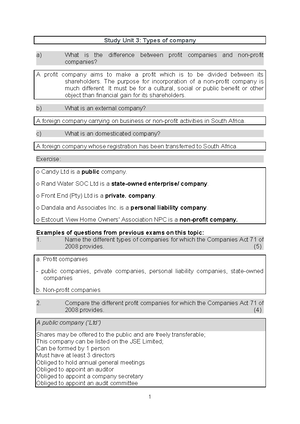 Unisa - University of South Africa - Studocu