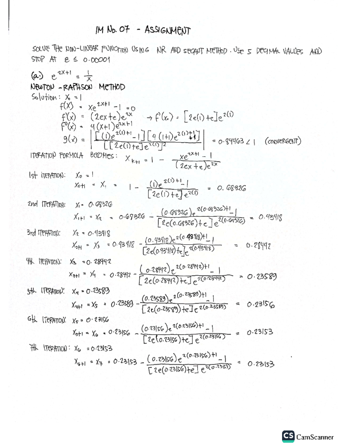 Advanced Mathematics - Assignment#7 - Mechanical Engineering - Studocu