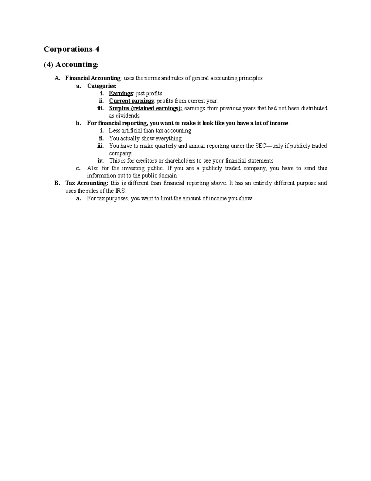 Corporations-4 - corporations - BUS 151 - CSU - Studocu