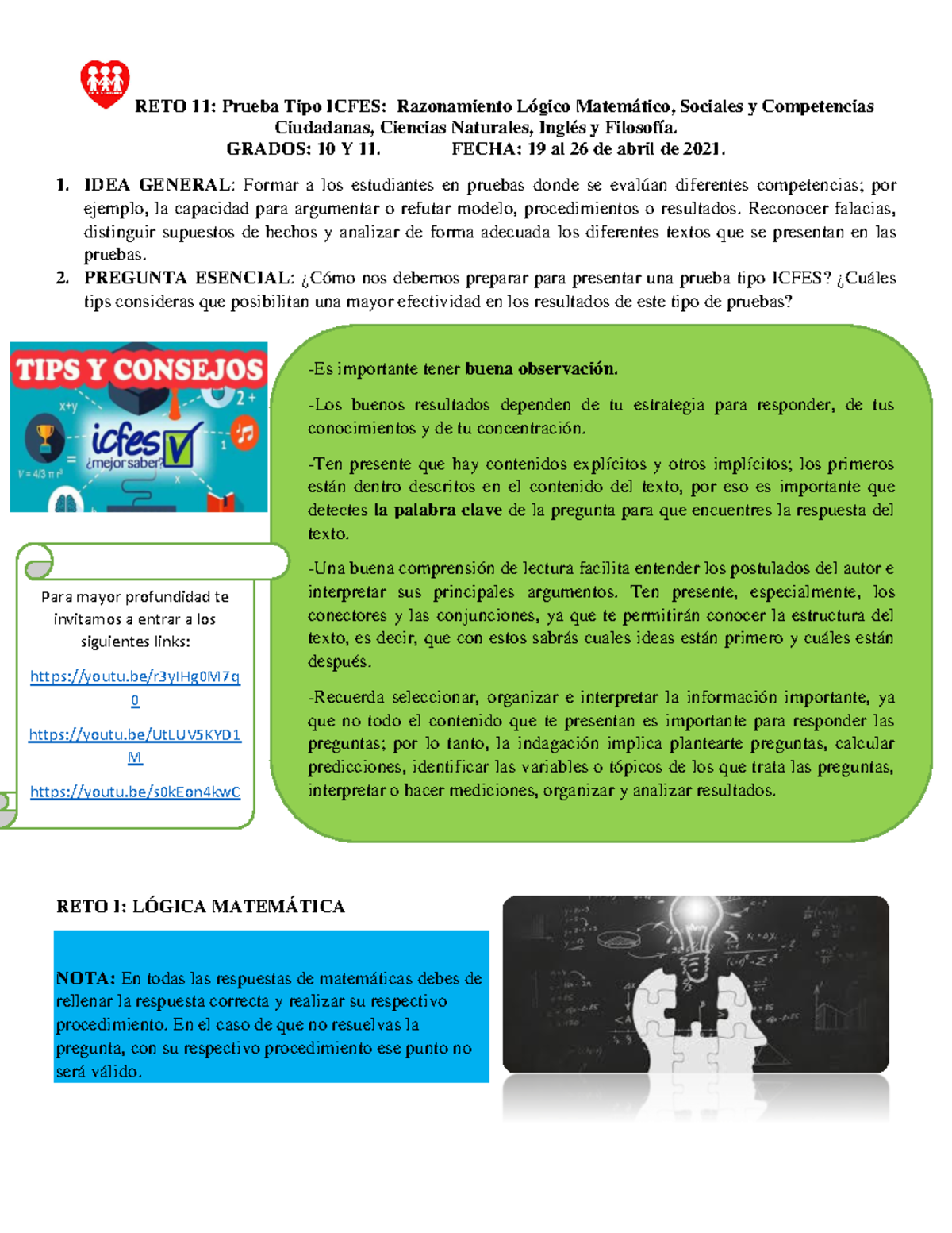 Grupo 5 RETO 11 - Prueba TIPO Icfes Ok - RETO 11: Prueba Tipo ICFES ...