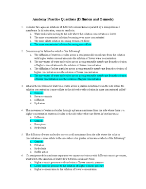 Anatomy questions - Anatomy Practice Questions Which of the listed ...