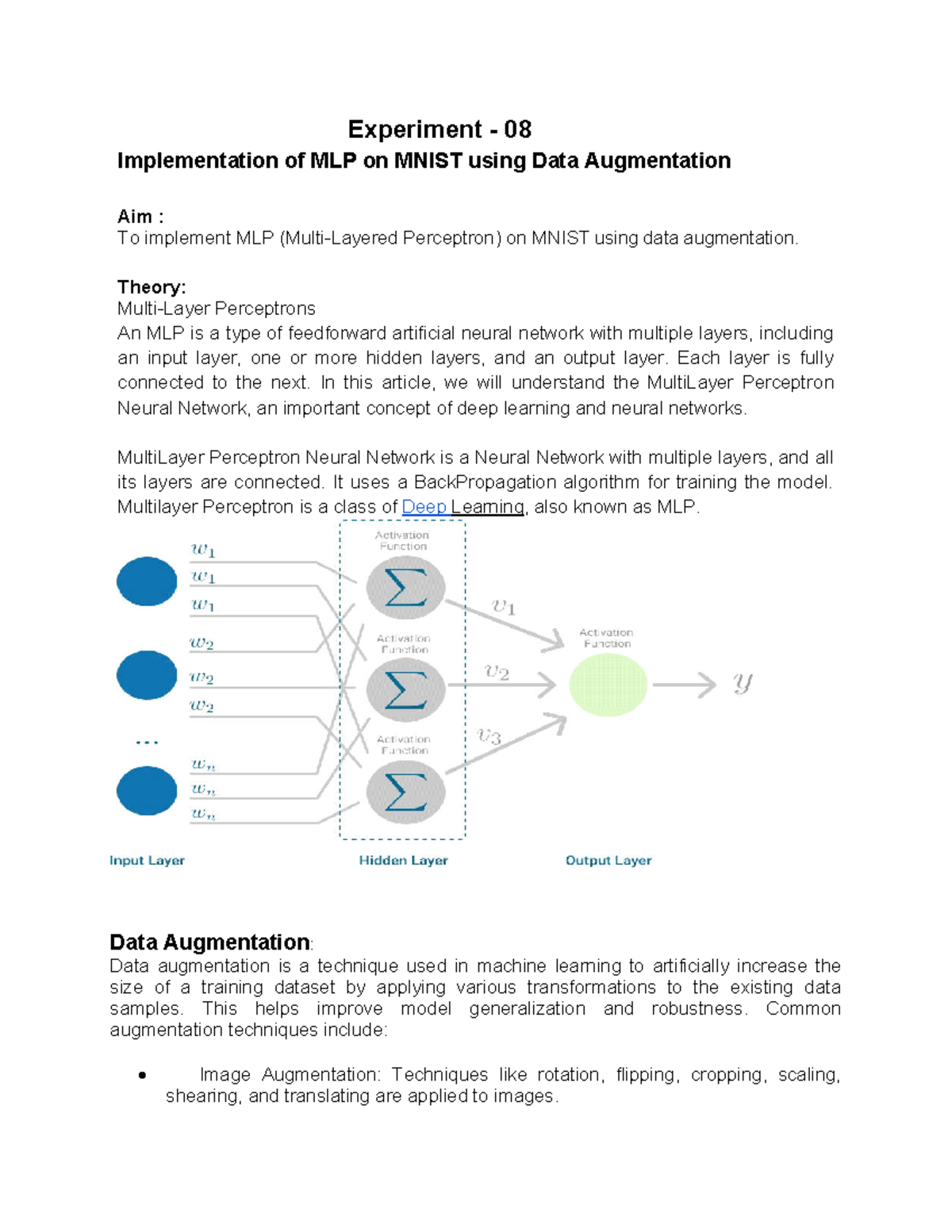 DLExp 8 240312 163521 - Experiment - 08 Implementation of MLP on MNIST ...