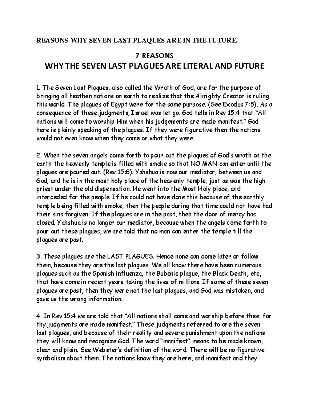 Reasons WHY Seven LAST Plaques ARE IN THE Future - REASONS WHY SEVEN ...