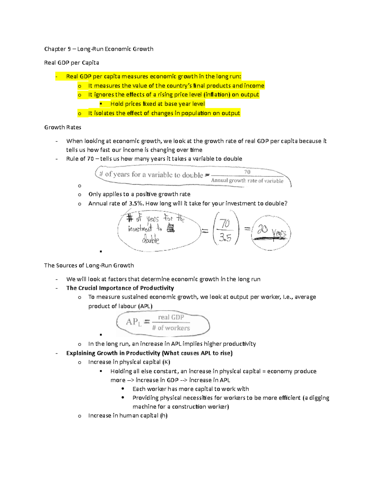 Chapter 9 - Lecture notes CHAPTER 9 LECTURE - ES274 - WLU - Studocu